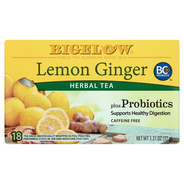 Bigelow Herbal Tea, Lemon Ginger (18ct.) – Island Cooler Delivery Service